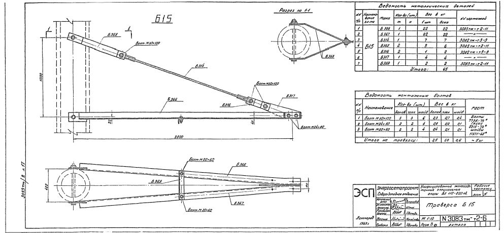 Траверса Б-15 (3082тм-т2-6) 70,10 кг